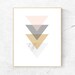 Geometric Triangles Wall Art - Digital Prints, Instant Download - Home ...