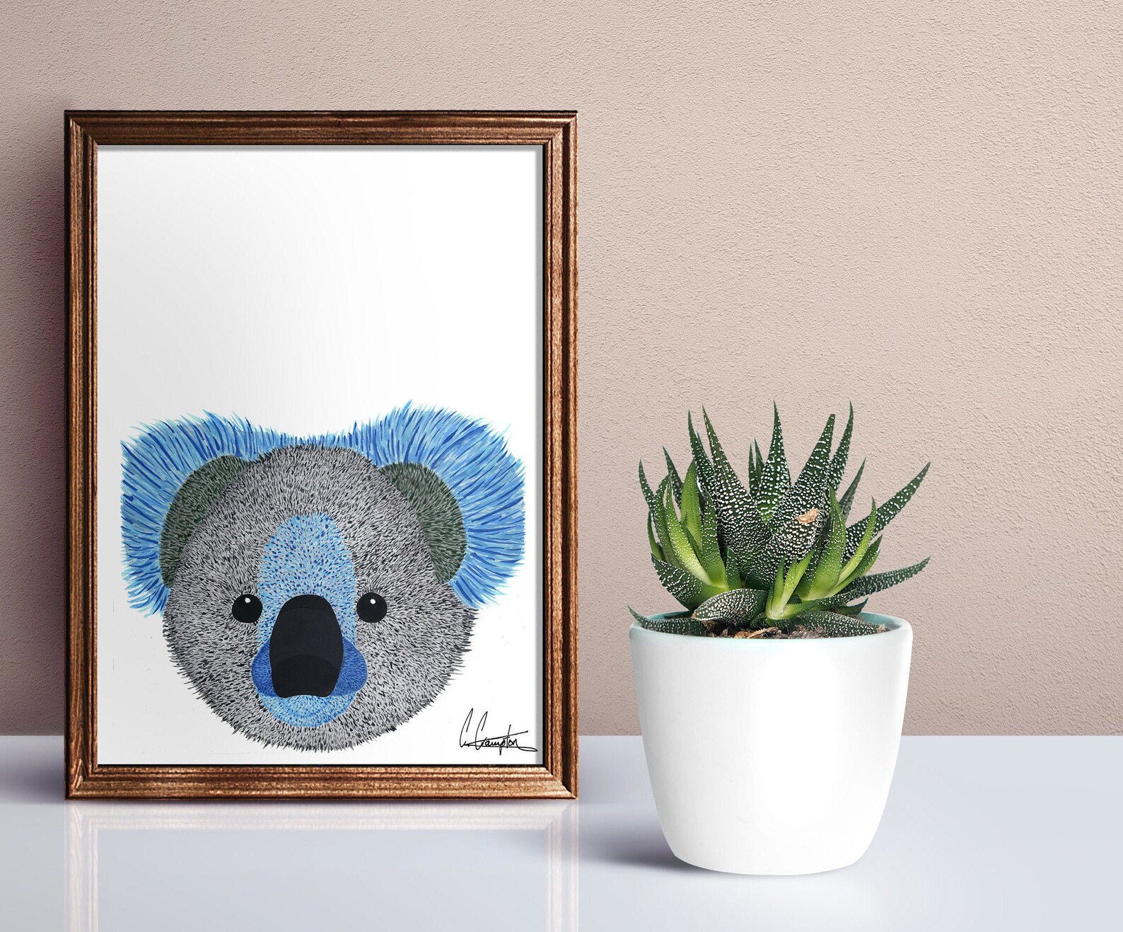 Koala Print, Rainbow Koala Print, Australian Animal Print, Koala ...