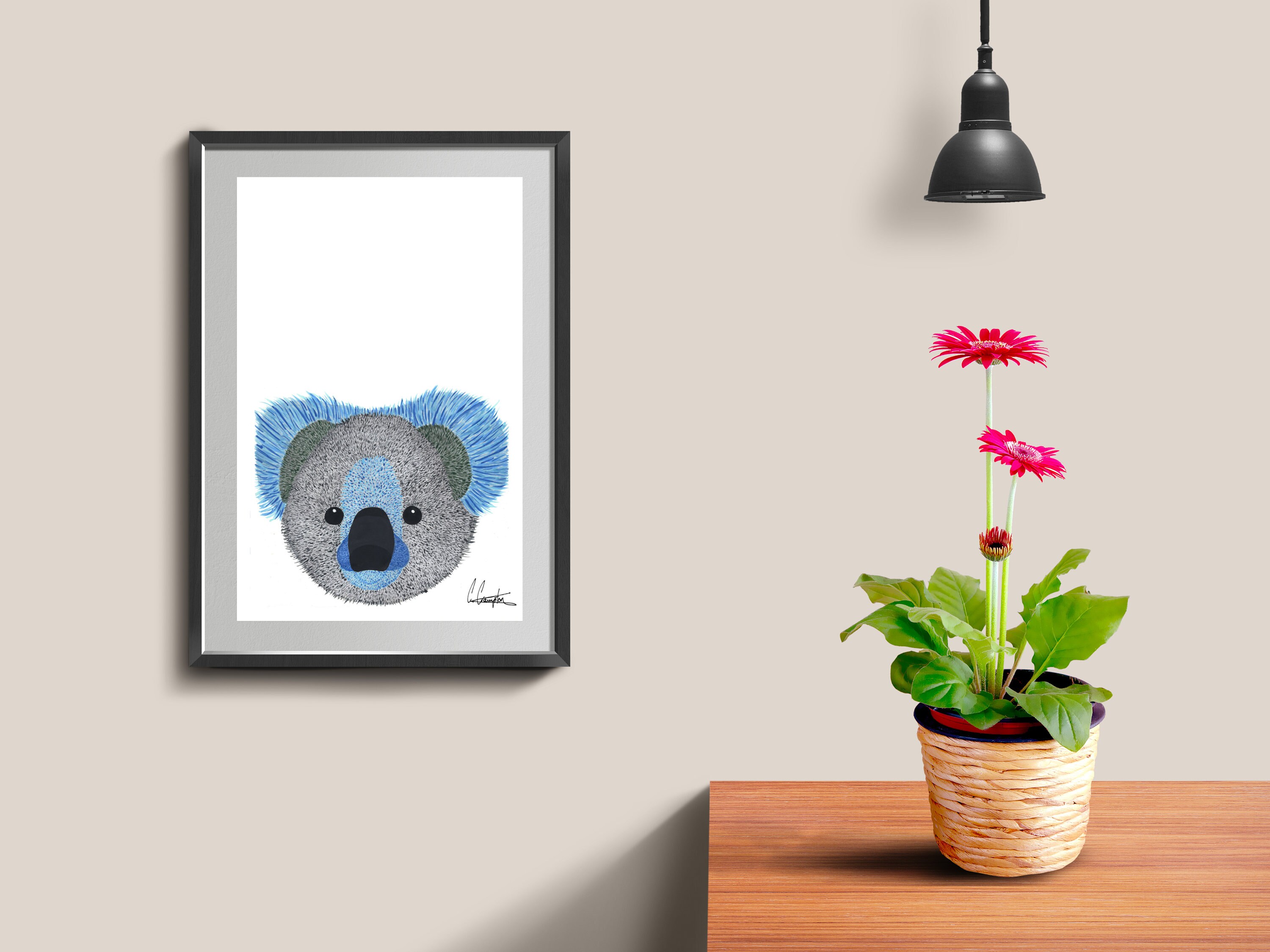 Koala Print, Rainbow Koala Print, Australian Animal Print, Koala ...