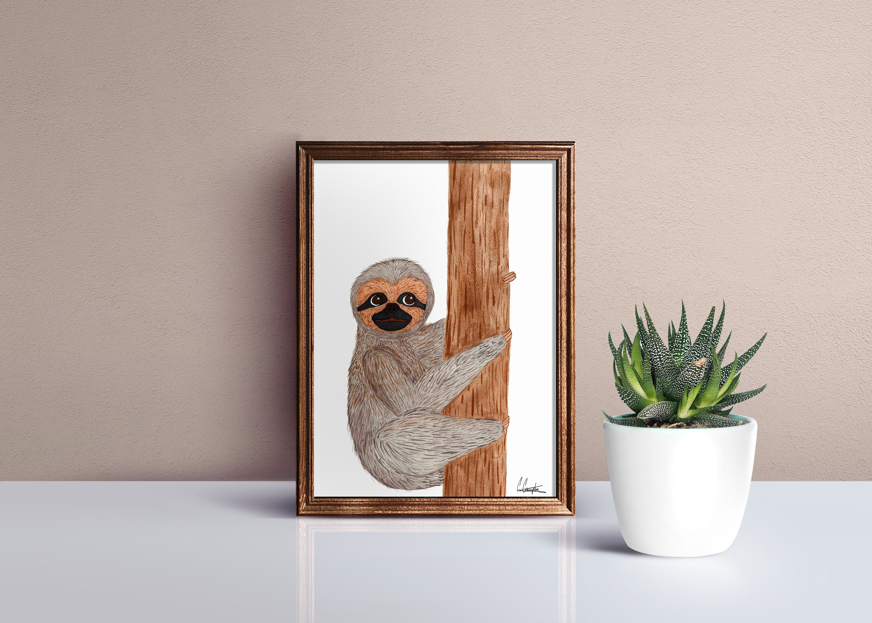 Sloth Decor Poster Sloth Printable Image Sloth Poster Sloth - Etsy