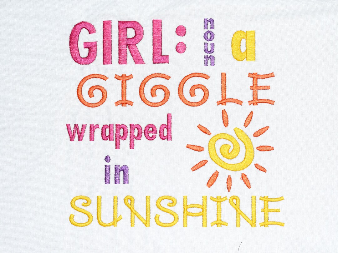 Instant Download: Girl Definition, A Giggle Wrapped in Sunshine Machine ...