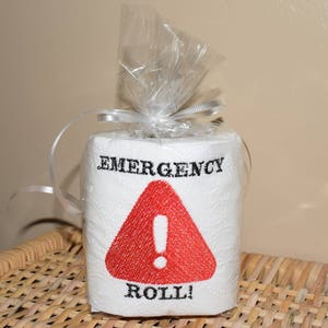 Instant Download: Emergency Roll Toilet Paper Machine Embroidery Design ...