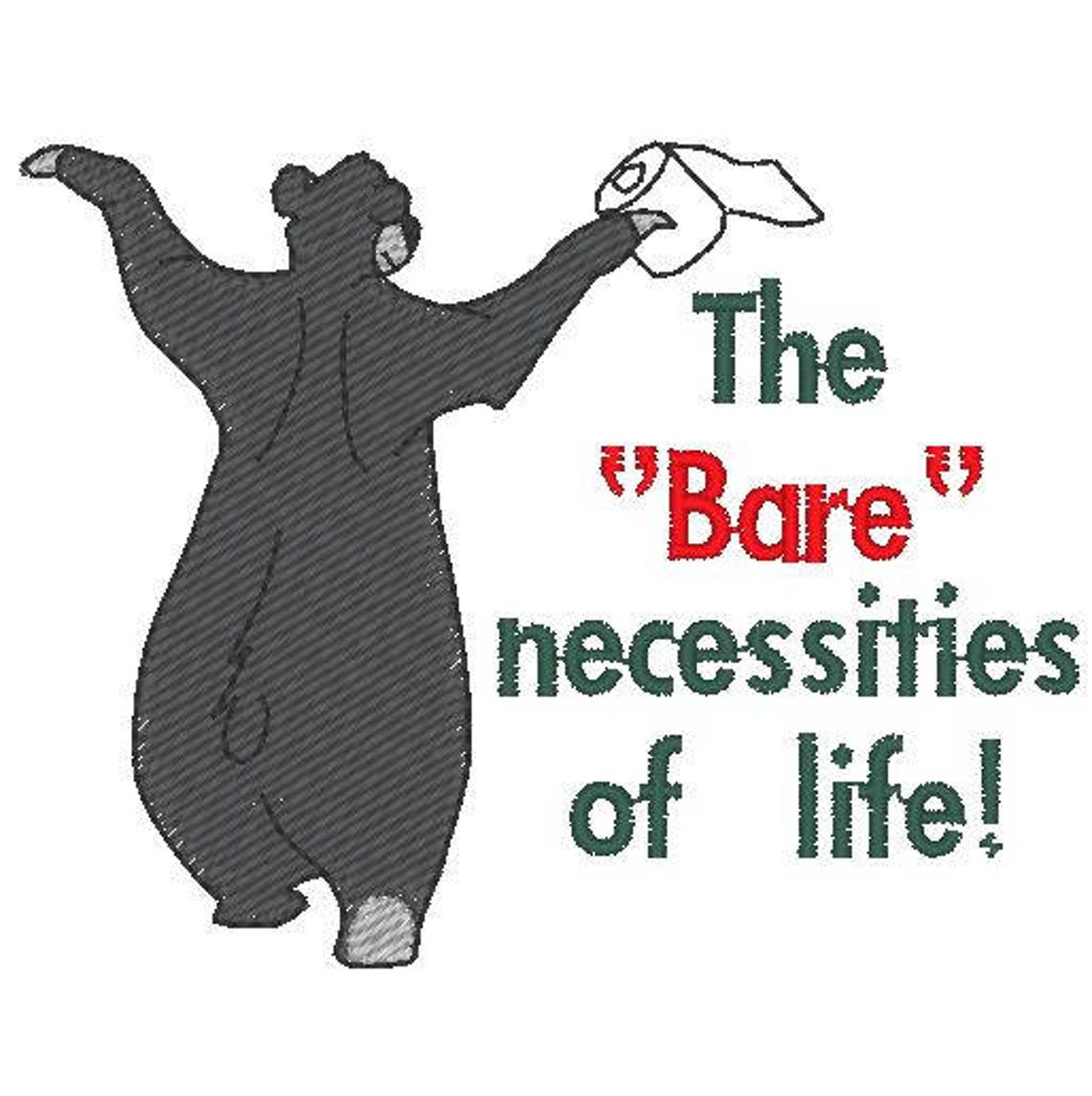 Instant Download: the bare Necessities of Life | Etsy