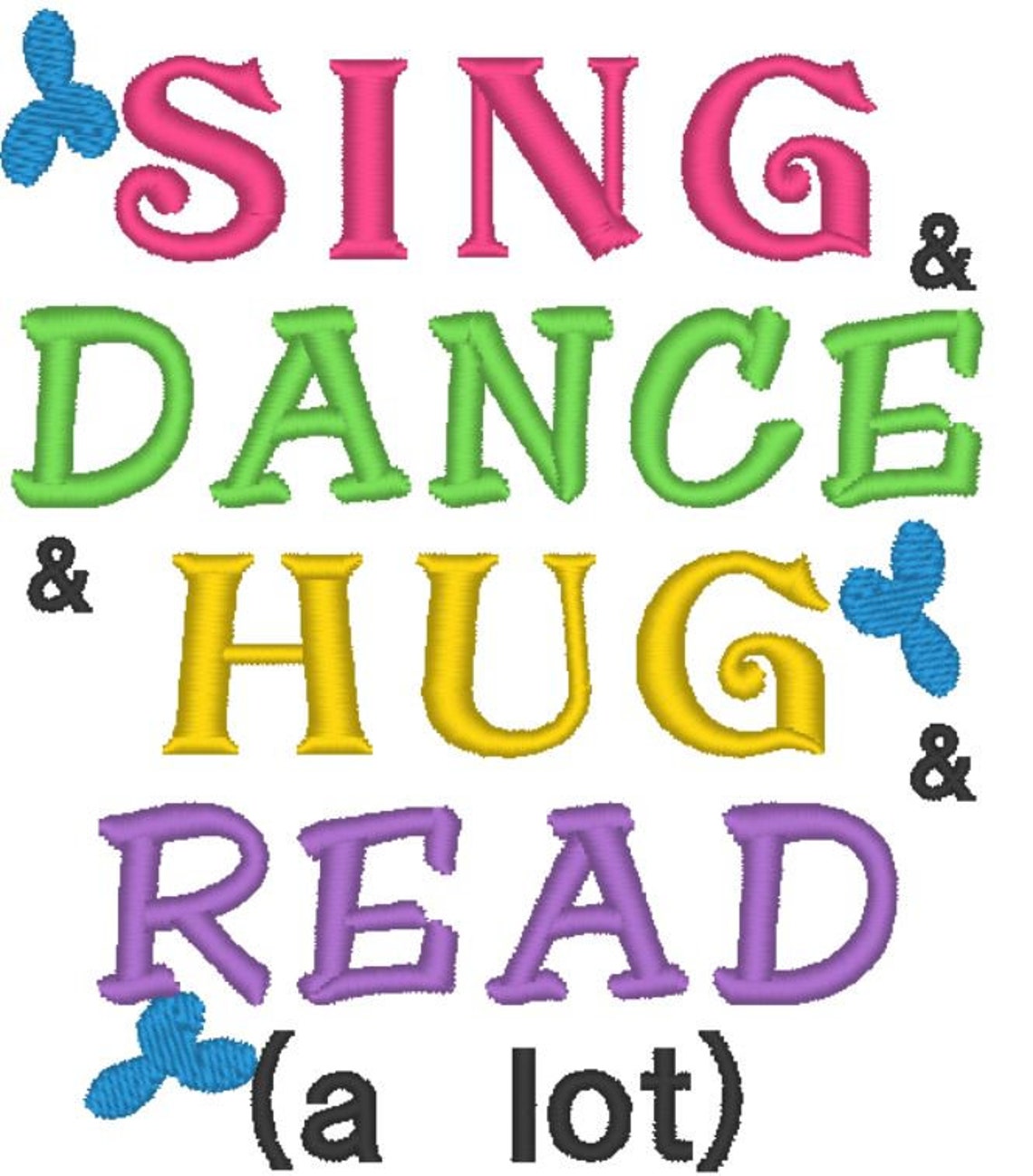 Instant Download: sing Dance Hug Read Pink - Etsy