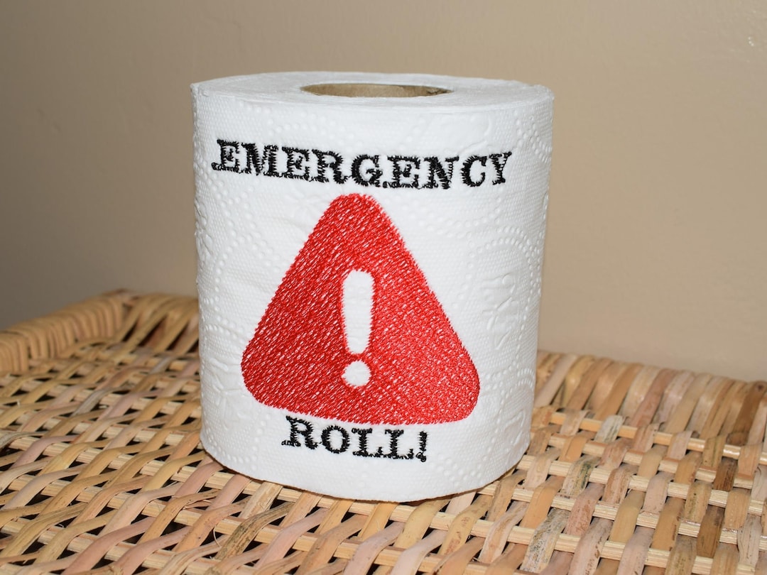 Instant Download: Emergency Roll Toilet Paper Machine Embroidery Design ...