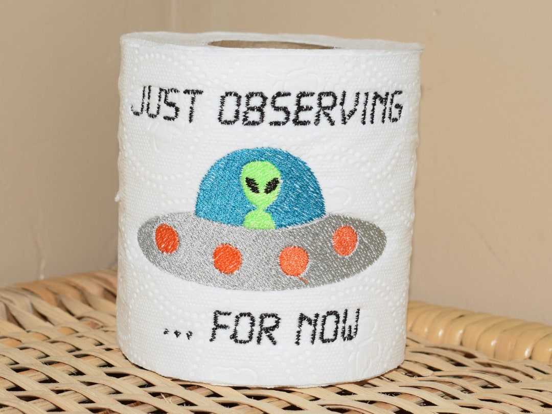Instant Download: Just Observing... for Now Alien UFO Toilet - Etsy