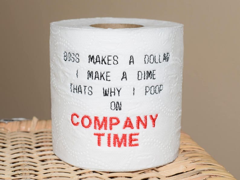 Instant Download: I Poop on Company Time Toilet Paper Machine | Etsy