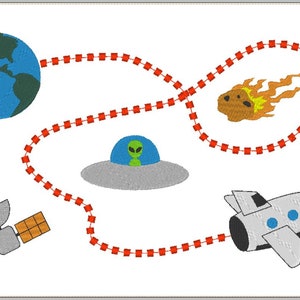 Instant Download: ITH Space Adventure Treasure Map, Toy, Softie, Feltie ...