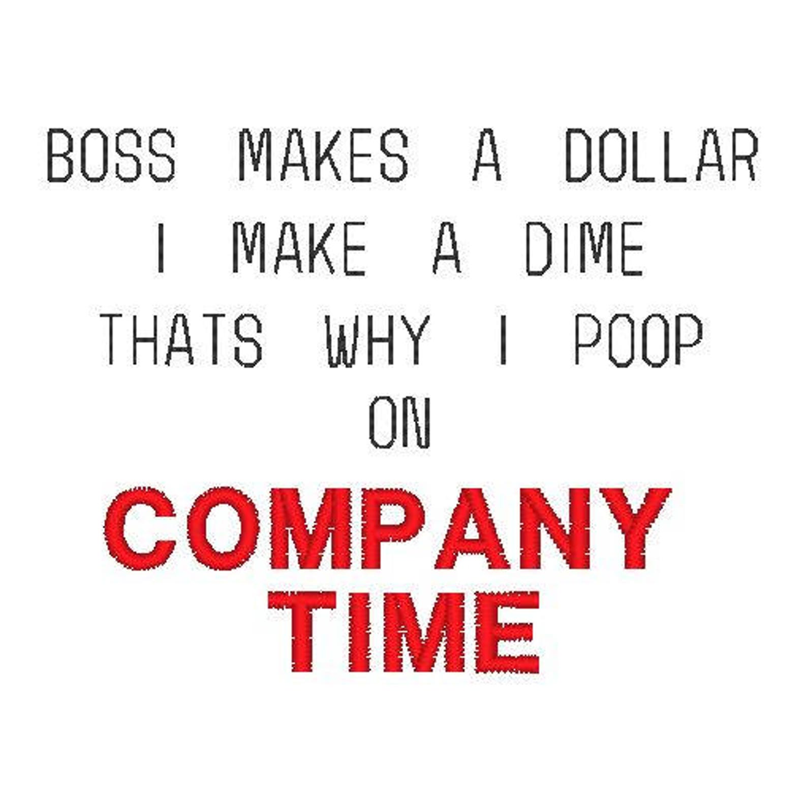 Instant Download: I Poop on Company Time Toilet Paper Machine - Etsy