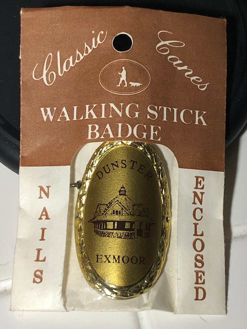 Classic Canes Walking Stick Badge - Exmoor - Etsy