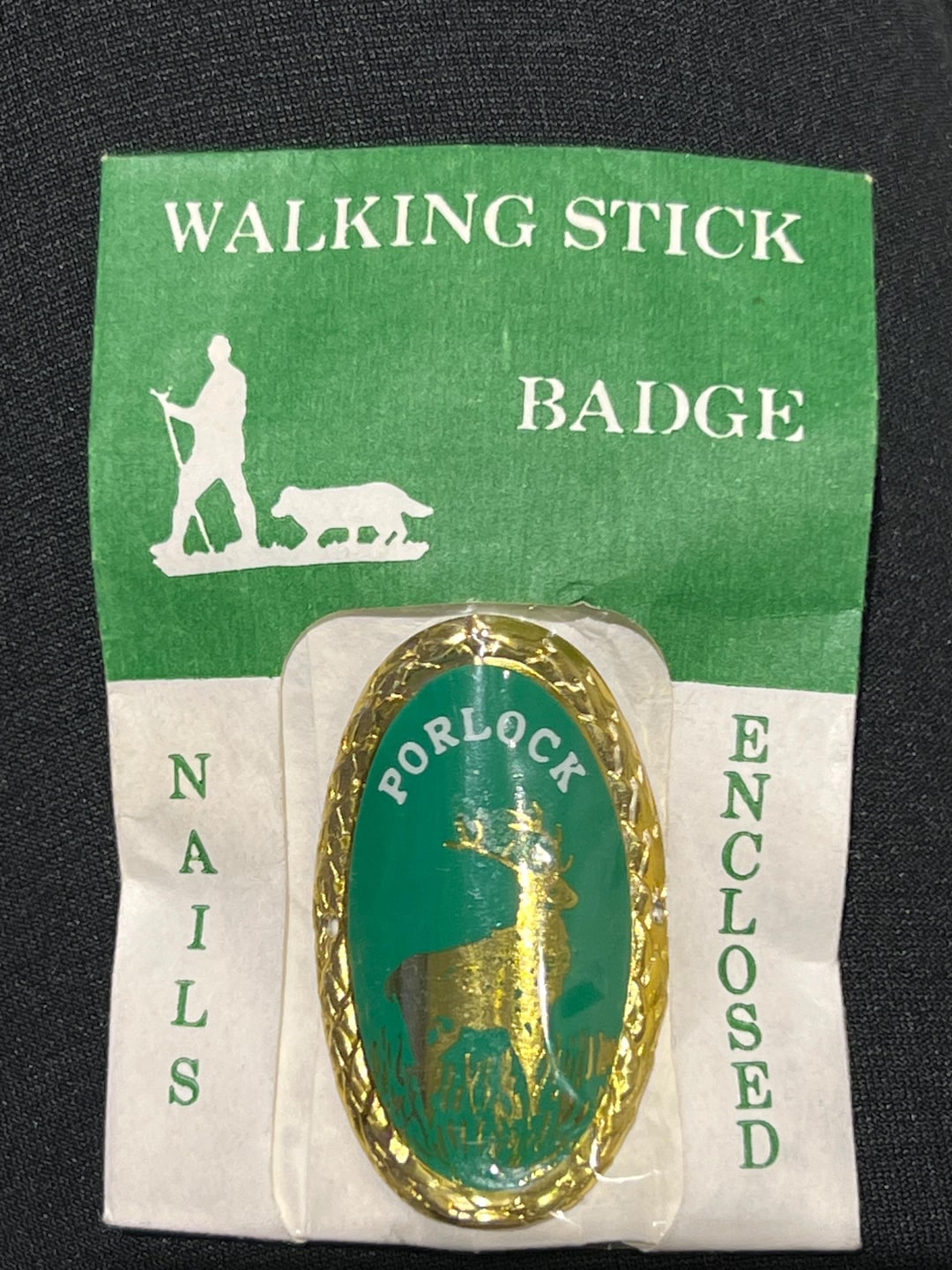 Walking Stick Badge - Porlock - Etsy
