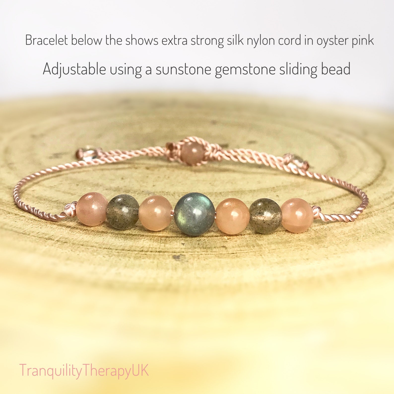 Sunstone & Labradorite Gemstone Bracelet. AA Grade | Etsy