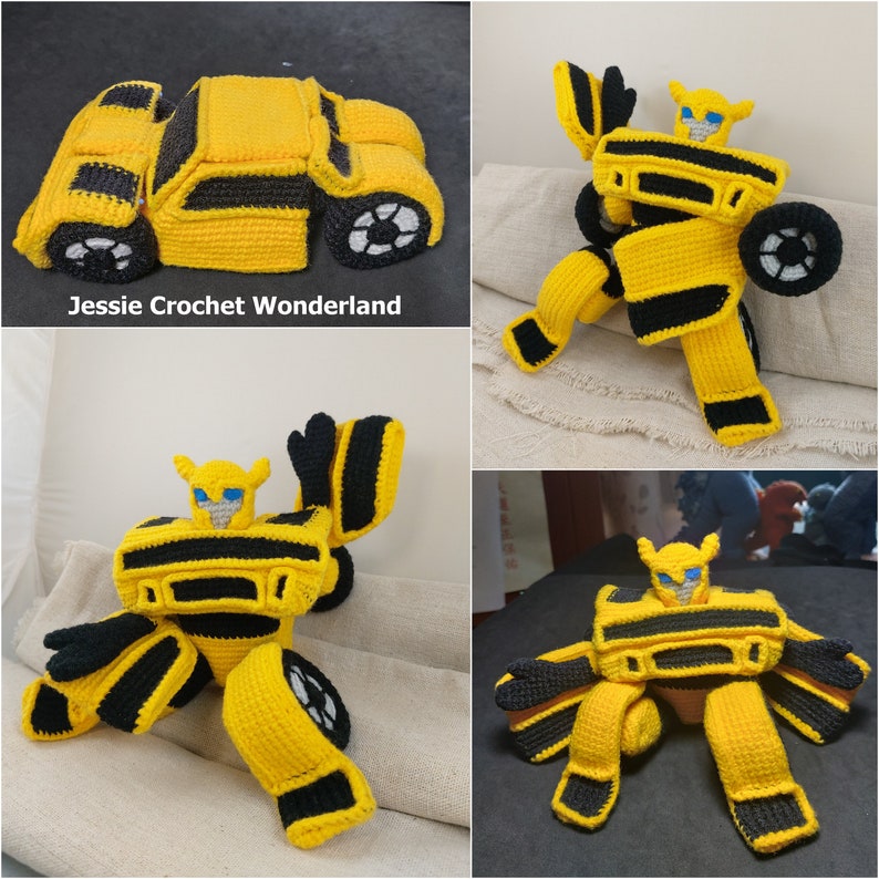Crochet Transformers Bumblebee_ Bumblebee _ PDF English - Etsy