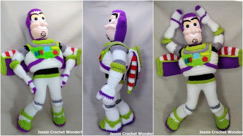 Buzz Lightyear English Crochet Pattern _ 16 Inches Buzz - Etsy