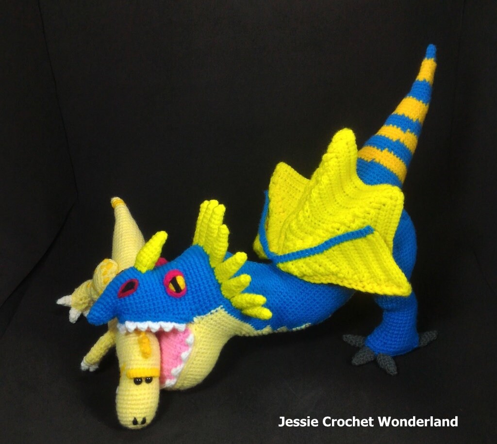 Dragon Stormfly _ Toothless partner _ Dragon crochet pattern | Etsy