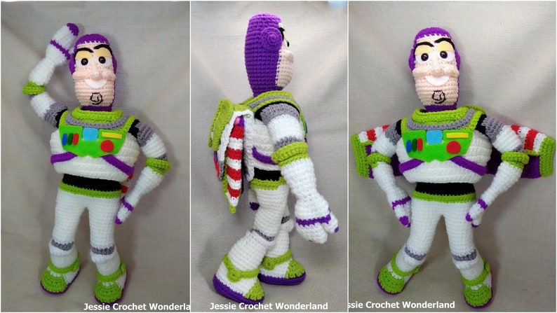 Buzz Lightyear English Crochet Pattern _ 16 inches Buzz | Etsy