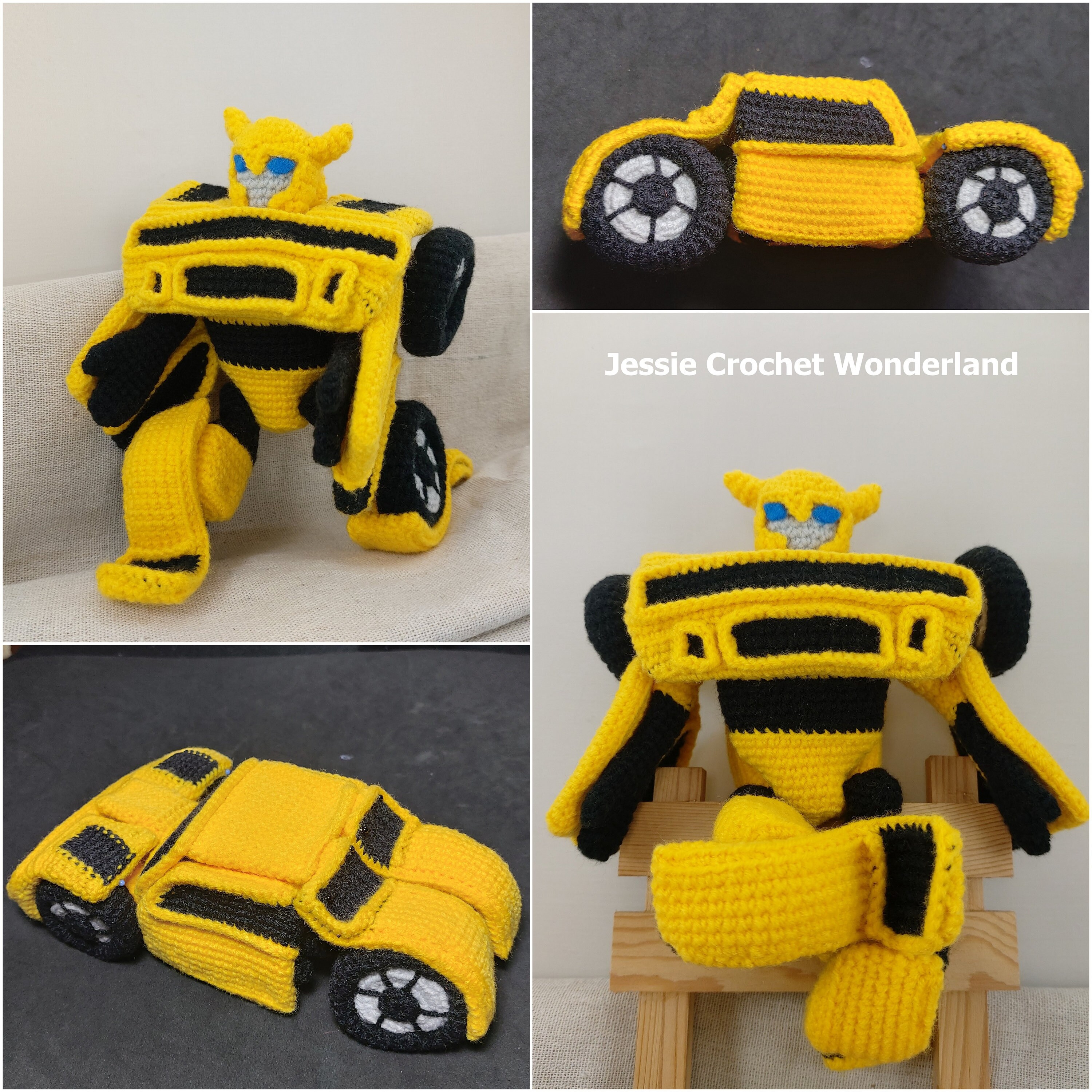 Crochet Transformers Bumblebee_ Bumblebee _ PDF English - Etsy UK