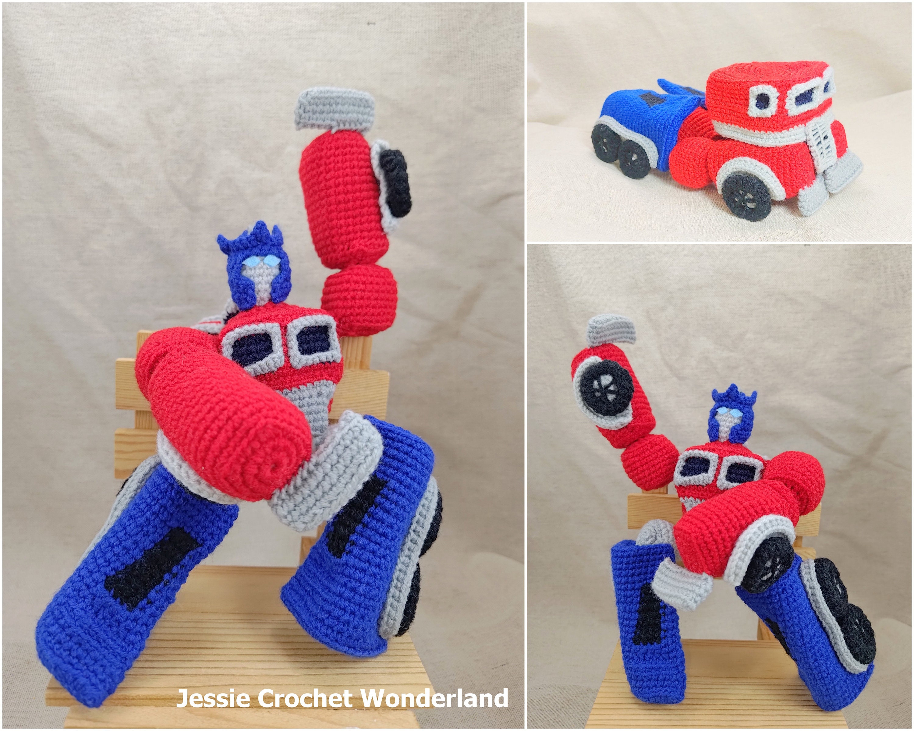 Optimus Prime Crochet Hat Pattern