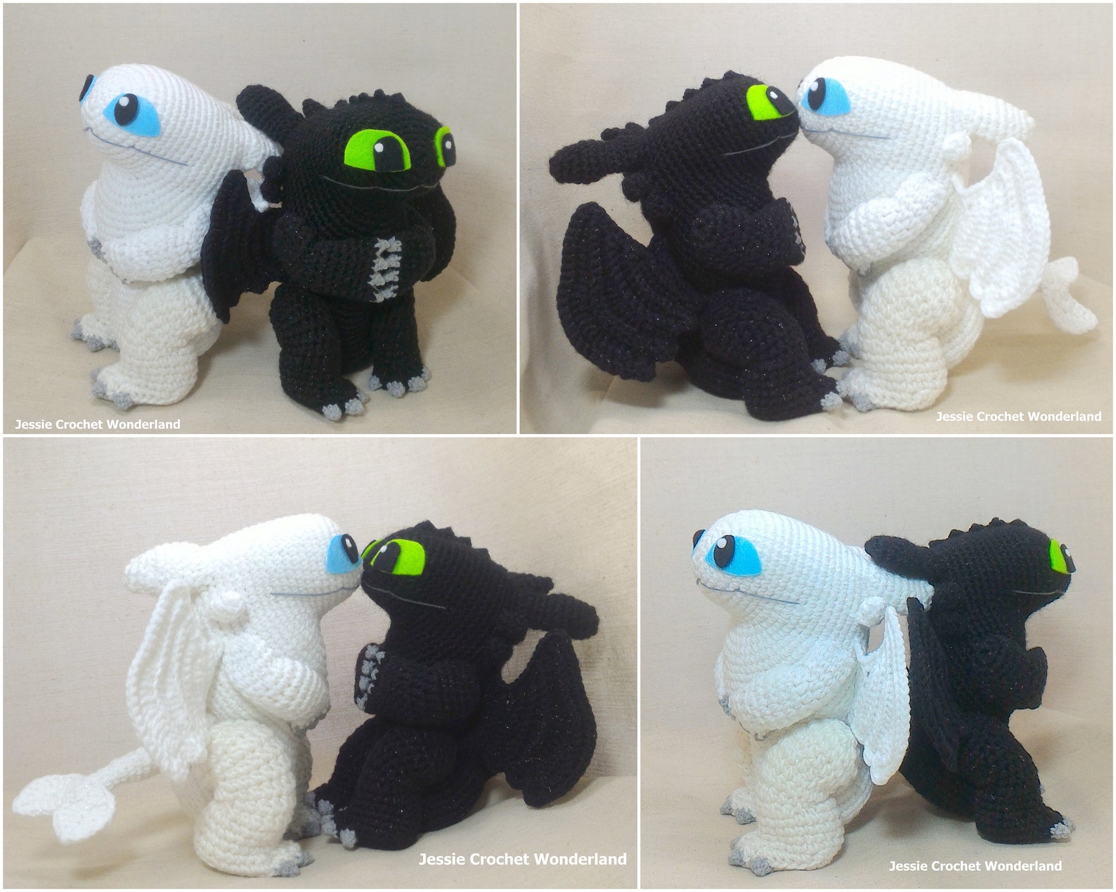 Toothless Couple _ Light Fury _ How to Train Your Dragon | Etsy