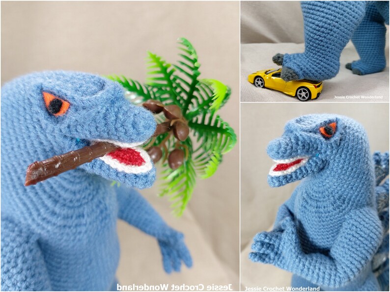 Crochet Giant Godzilla _ Godzilla Monsterverse _ PDF English - Etsy