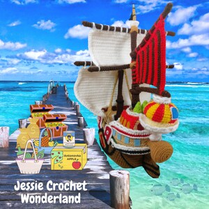 Crochet Pirate Ship Sunny_ Instant Download PDF English Crochet Pattern ...