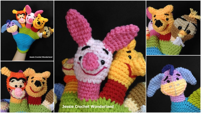 Winnie the Pooh_ Hand Puppet_disney_finger Puppet_english - Etsy