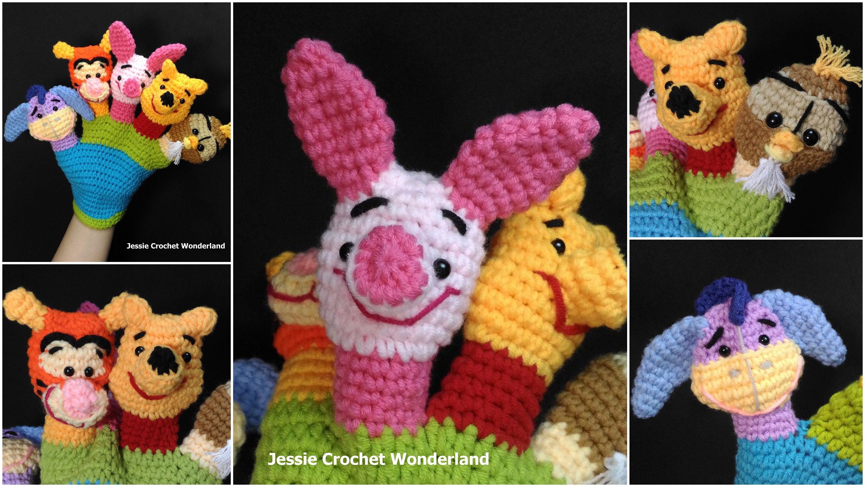 Winnie the Pooh_ Hand Puppet_disney_finger Puppet_english - Etsy