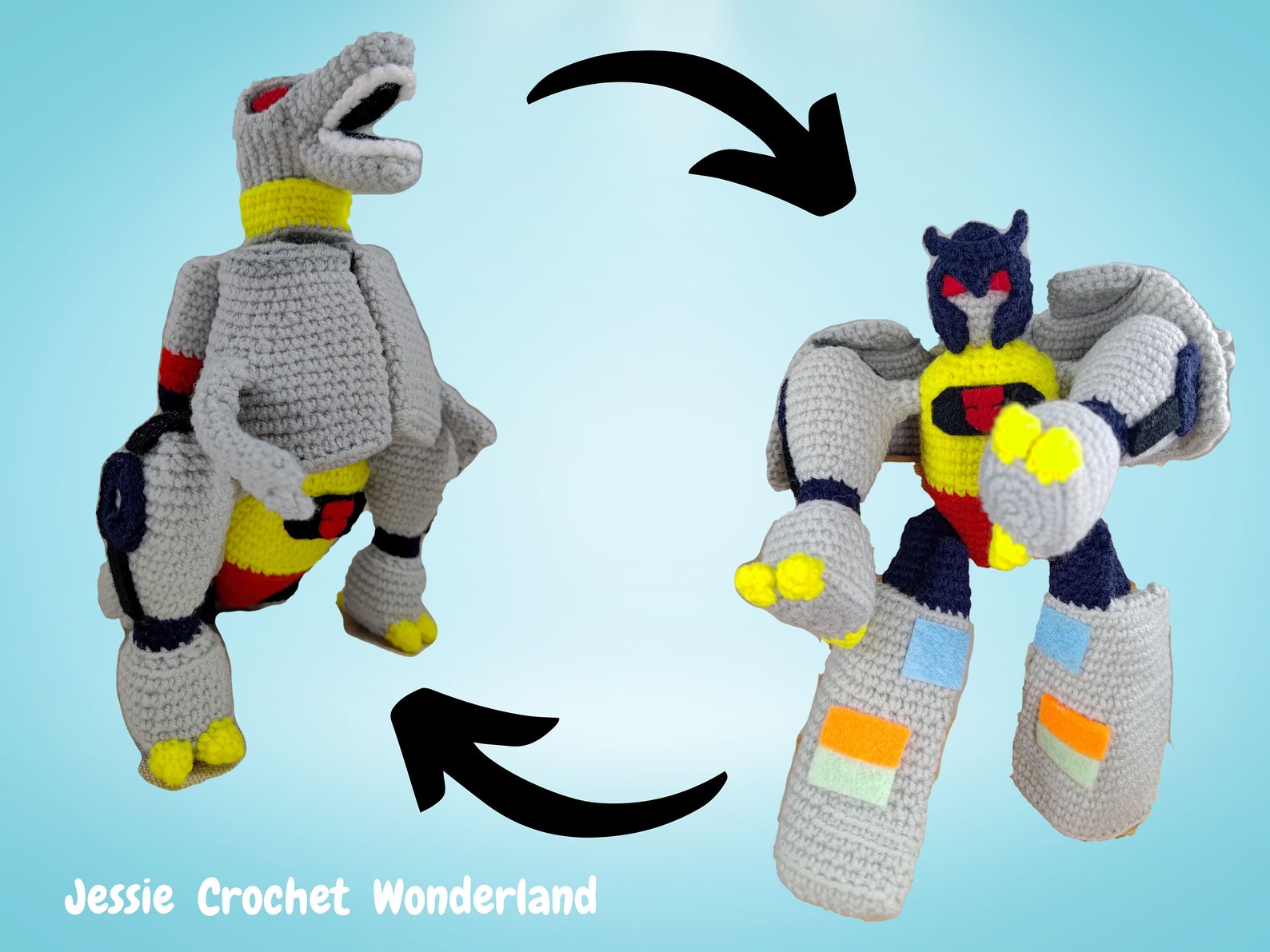 Crochet Transformers Dinobot Grimlock _ Tyrannosaurus _ PDF English ...
