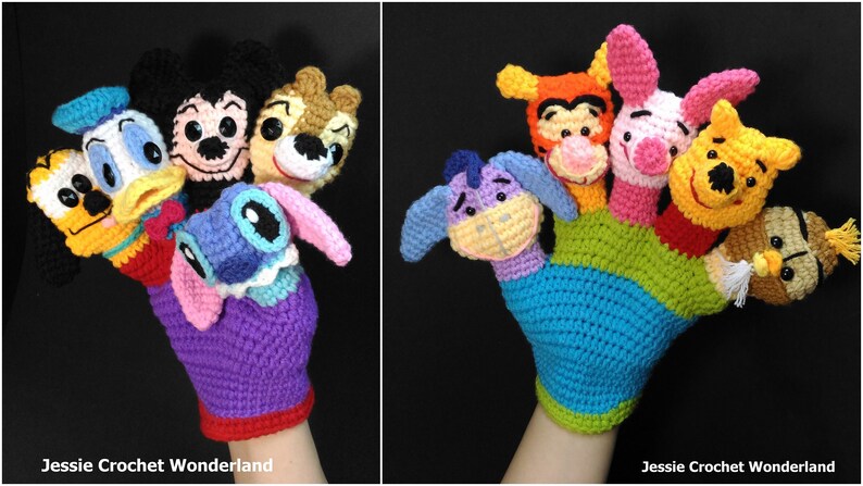 Winnie the Pooh_ Hand Puppet_disney_finger Puppet_english - Etsy