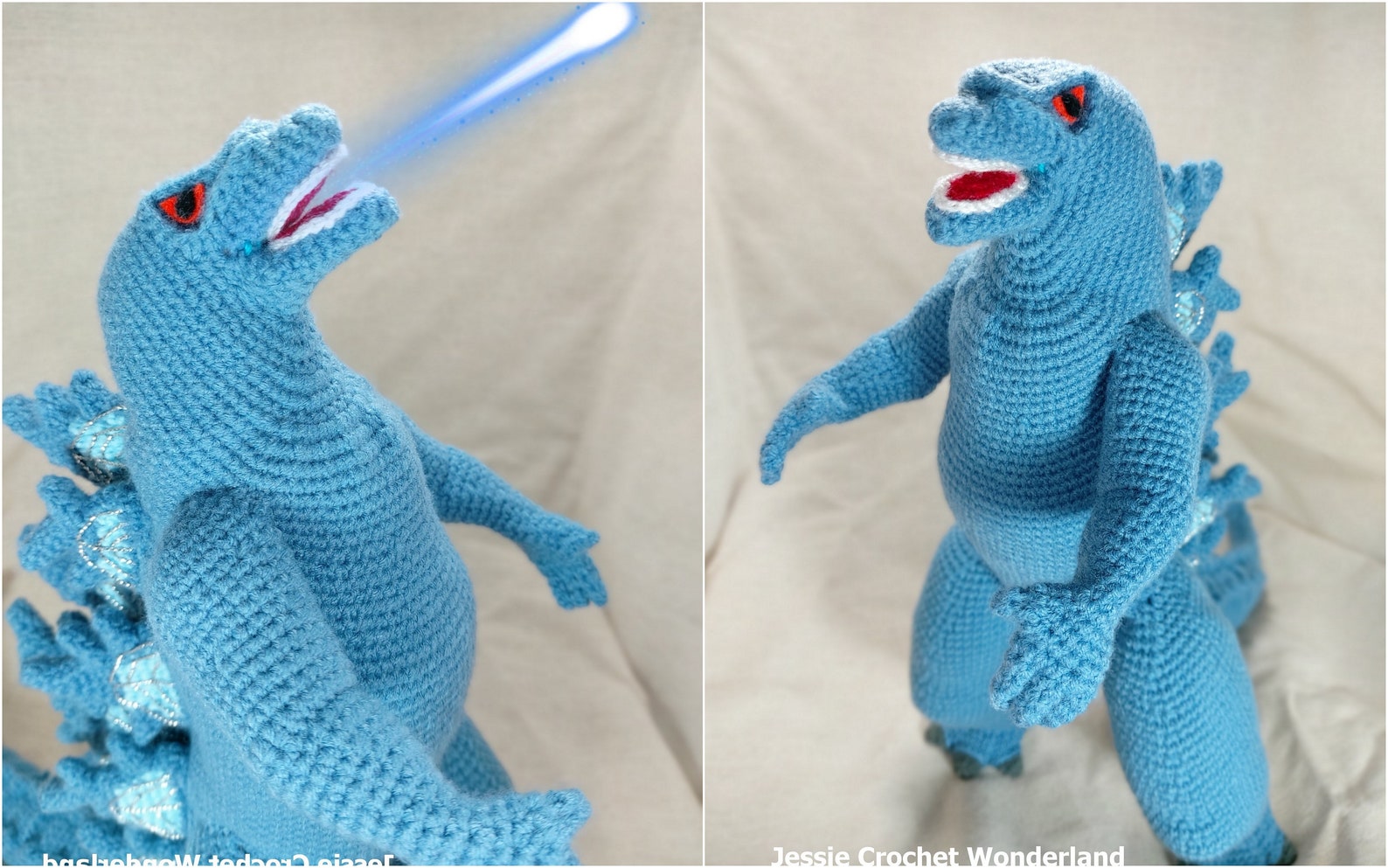 Crochet Giant Godzilla _ Godzilla Monsterverse _ PDF English - Etsy