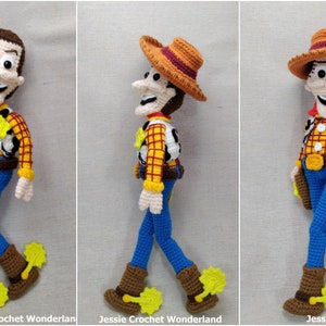 Toy Story Inspired _ Crochet Pattern of Woody and Forky _ English ...
