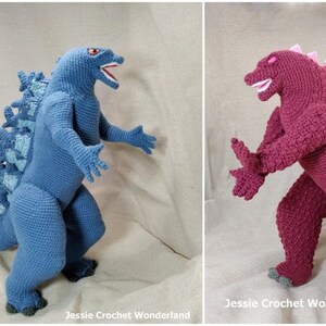 Crochet Red Godzilla _ Dragon Year _ PDF English Crochet Pattern of ...