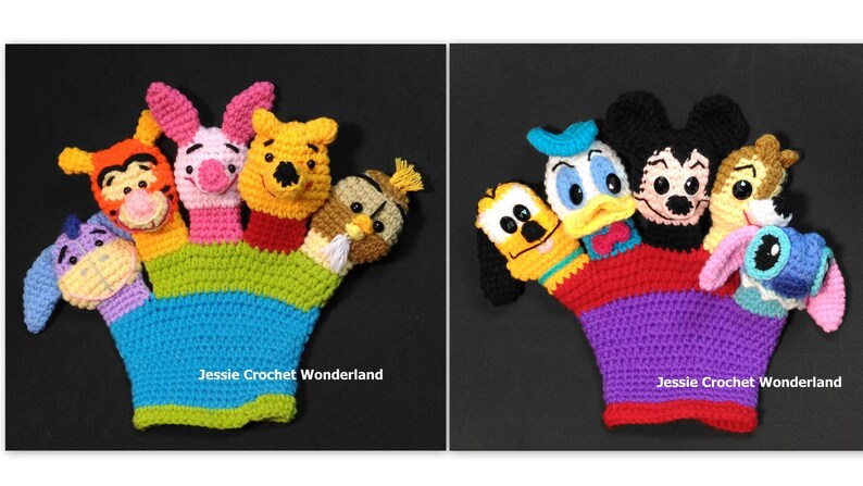 Winnie the Pooh_ Hand Puppet_disney_finger Puppet_english - Etsy