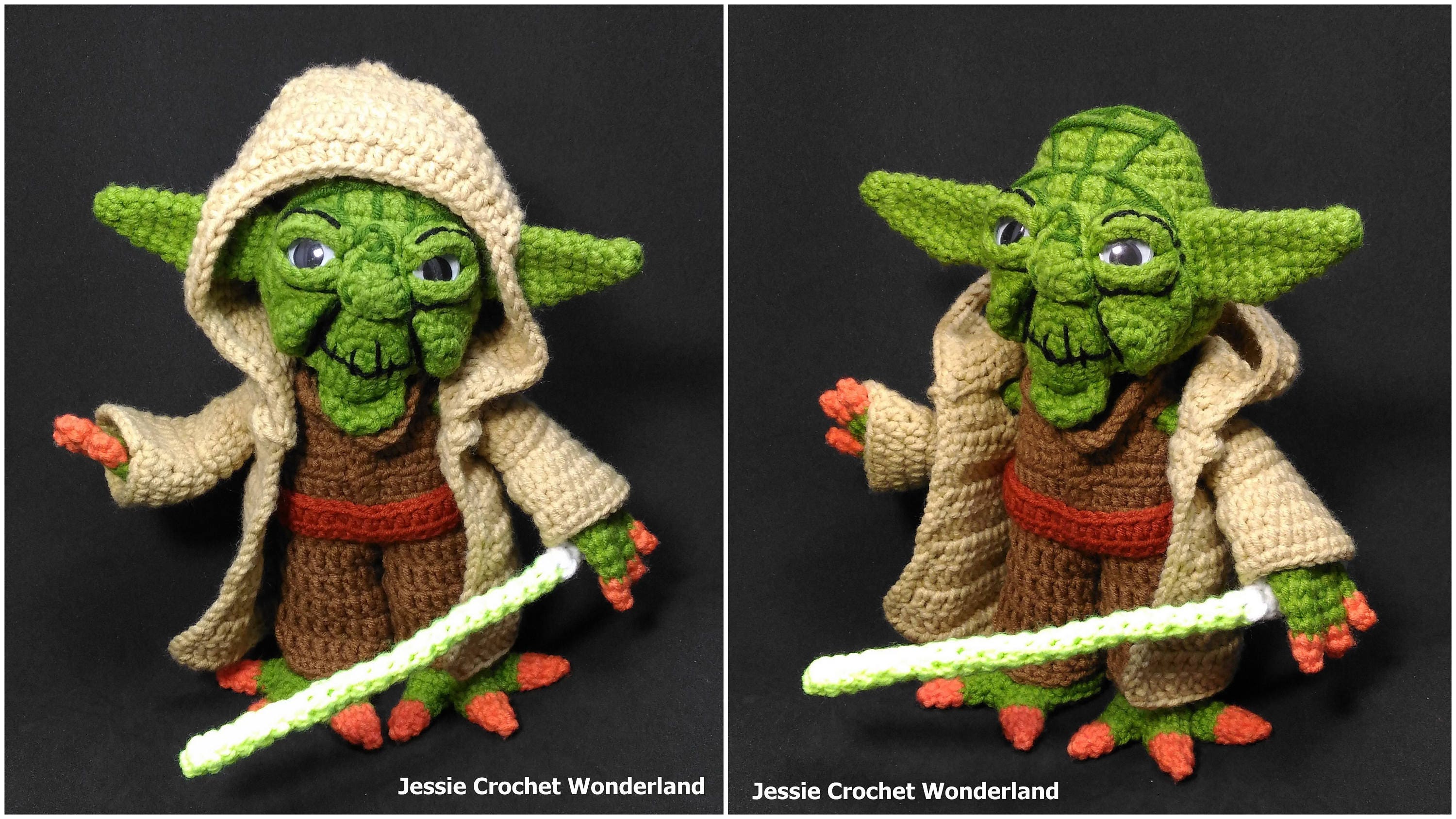 Darth Yoda Vs Master Yoda _ Star Wars_ English Crochet Pattern - Etsy