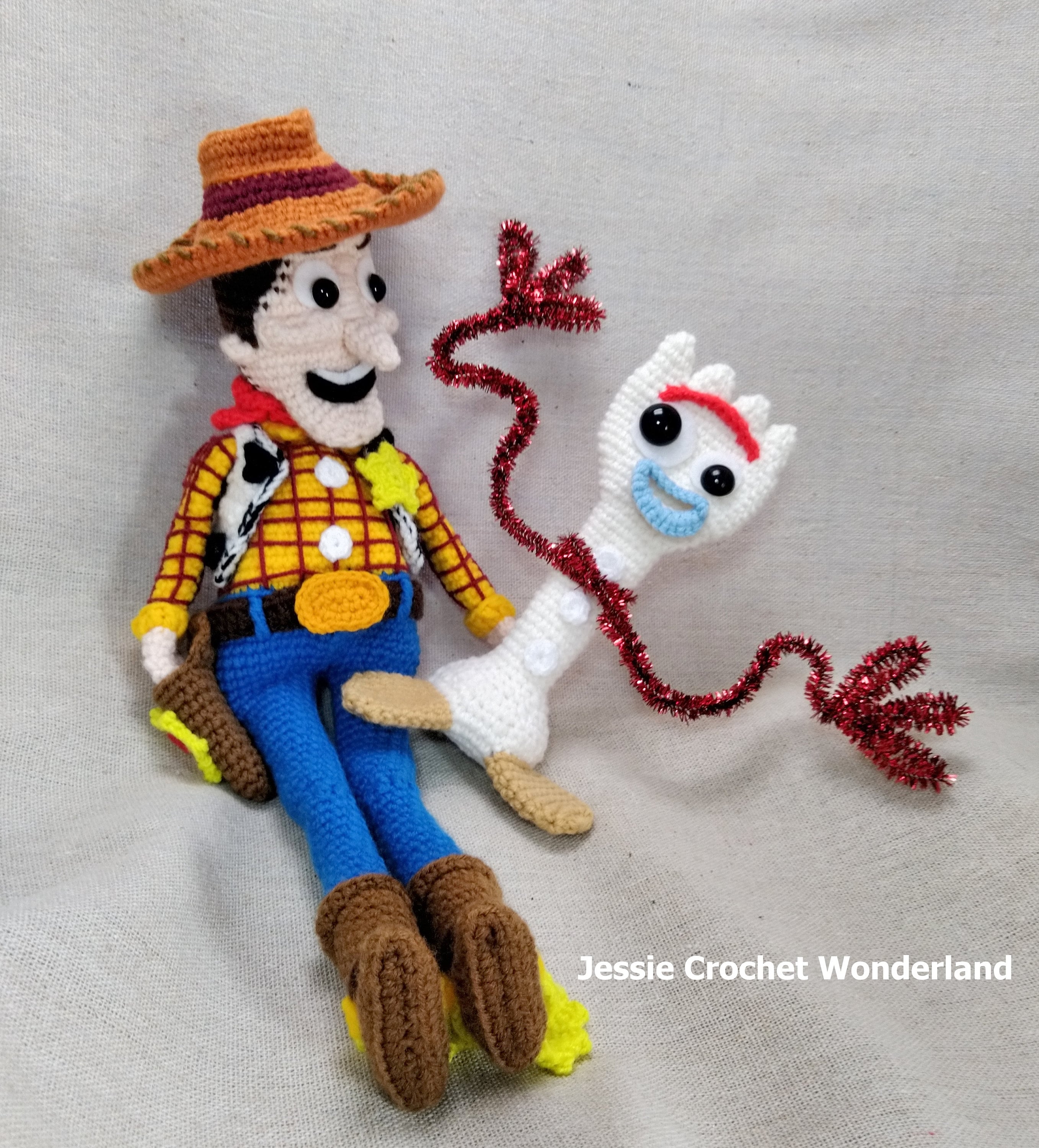 Toy Story Inspired _ Crochet Pattern of Woody and Forky _ - Etsy Canada