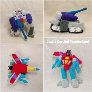 Crochet Transformers Decepticon Starscream_ Crochet Airplane _ PDF ...