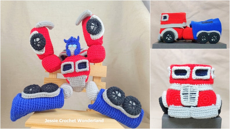 Crochet Transformers Optimus Prime_ Autobot Optimus Prime _ - Etsy