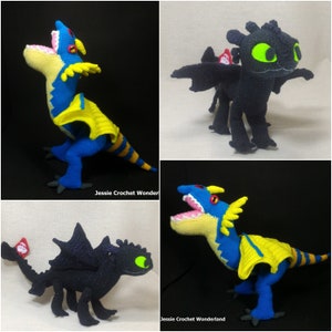 Dragon Stormfly _ Toothless Partner _ Dragon Crochet Pattern Instant ...