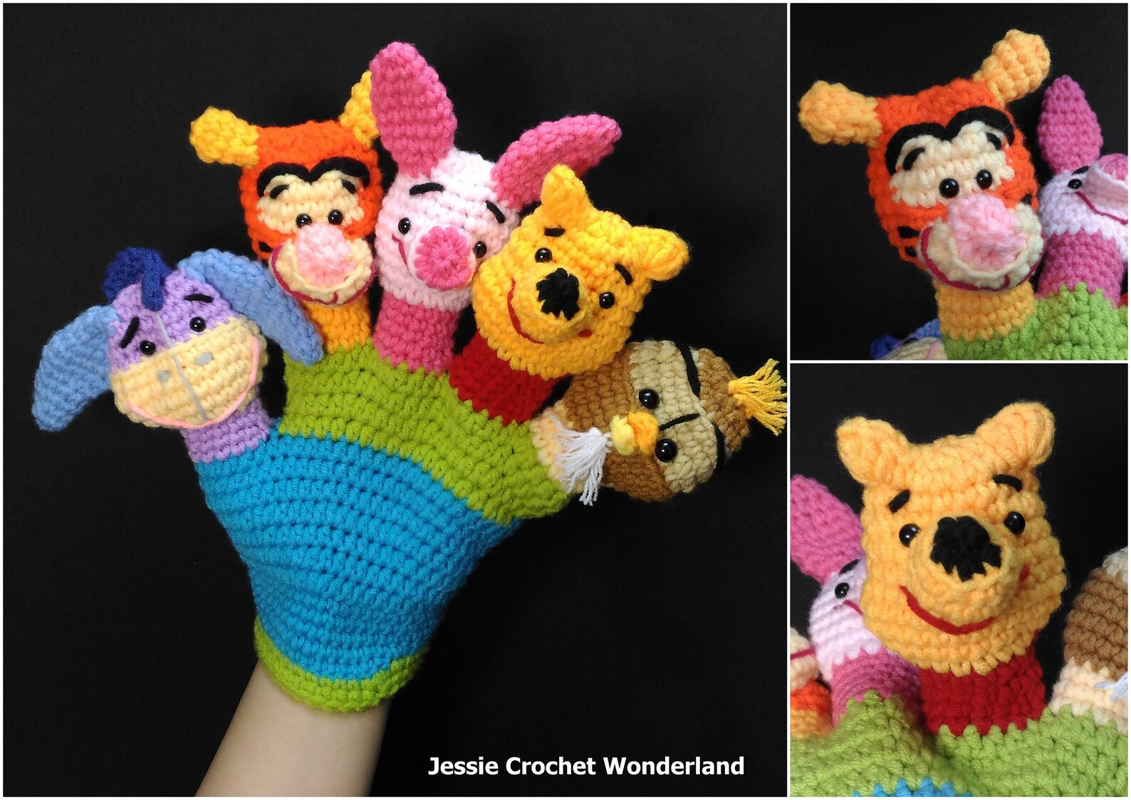 Winnie the Pooh_ Hand Puppet_disney_finger Puppet_english - Etsy