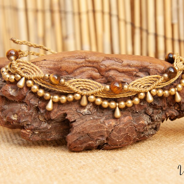 Macrame Anklet - Etsy