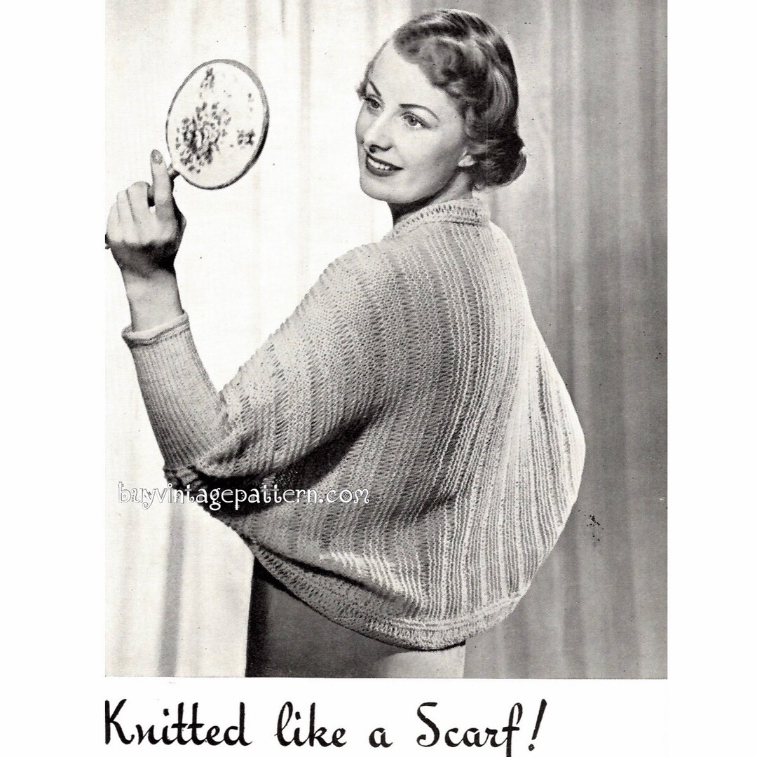 Vintage Bed-wrap Knitting Pattern DK in PDF Instant Download Version ...