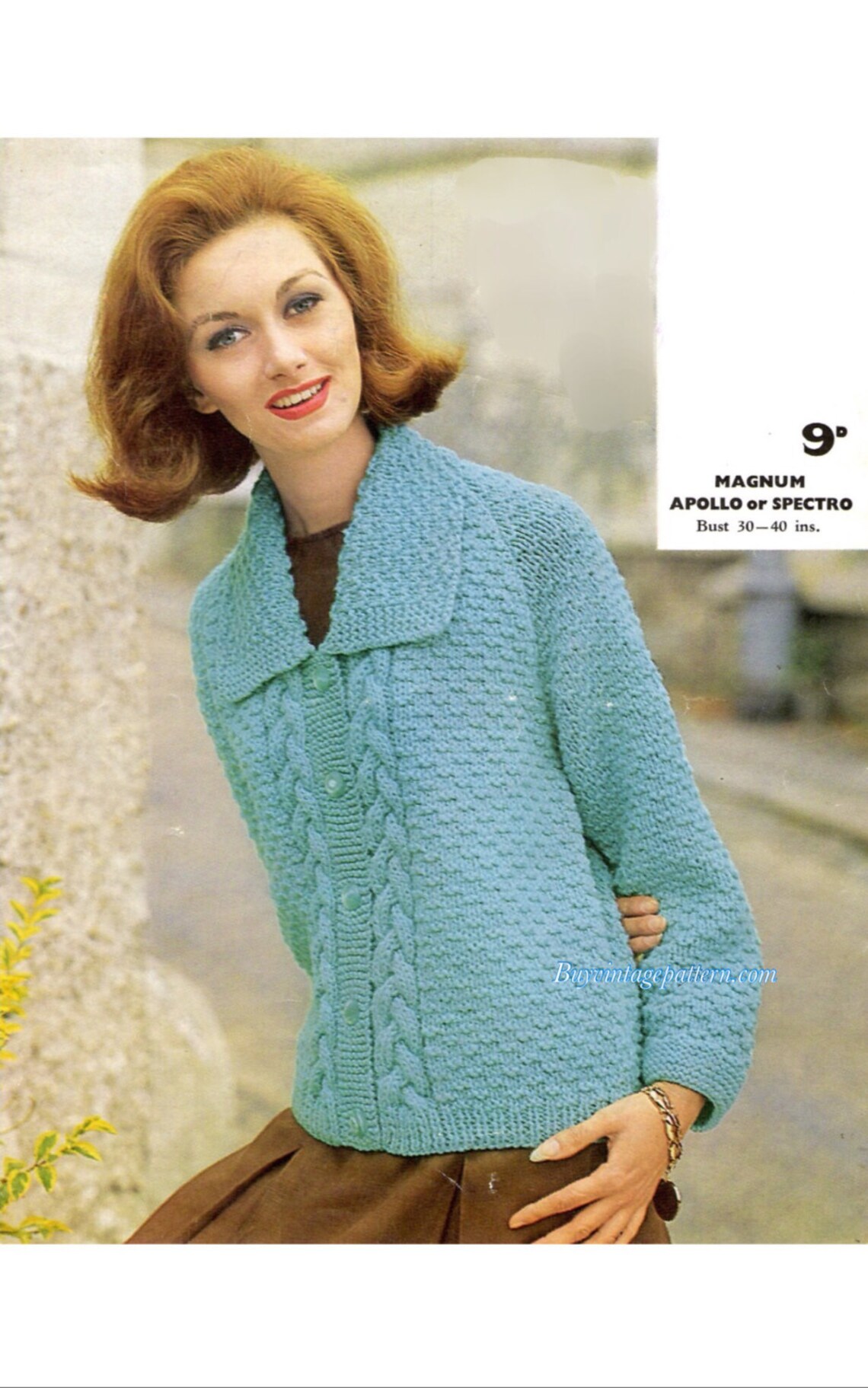 Vintage Jacket Knitting Pattern in PDF Instant Download - Etsy