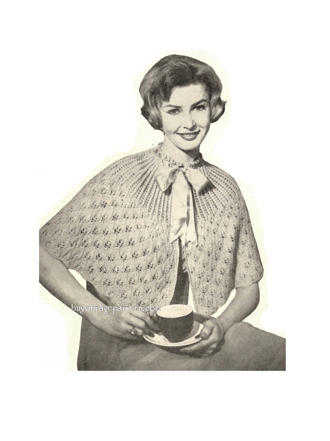 Vintage Bed Cape Knitting Pattern in PDF Instant Version , PDF ...