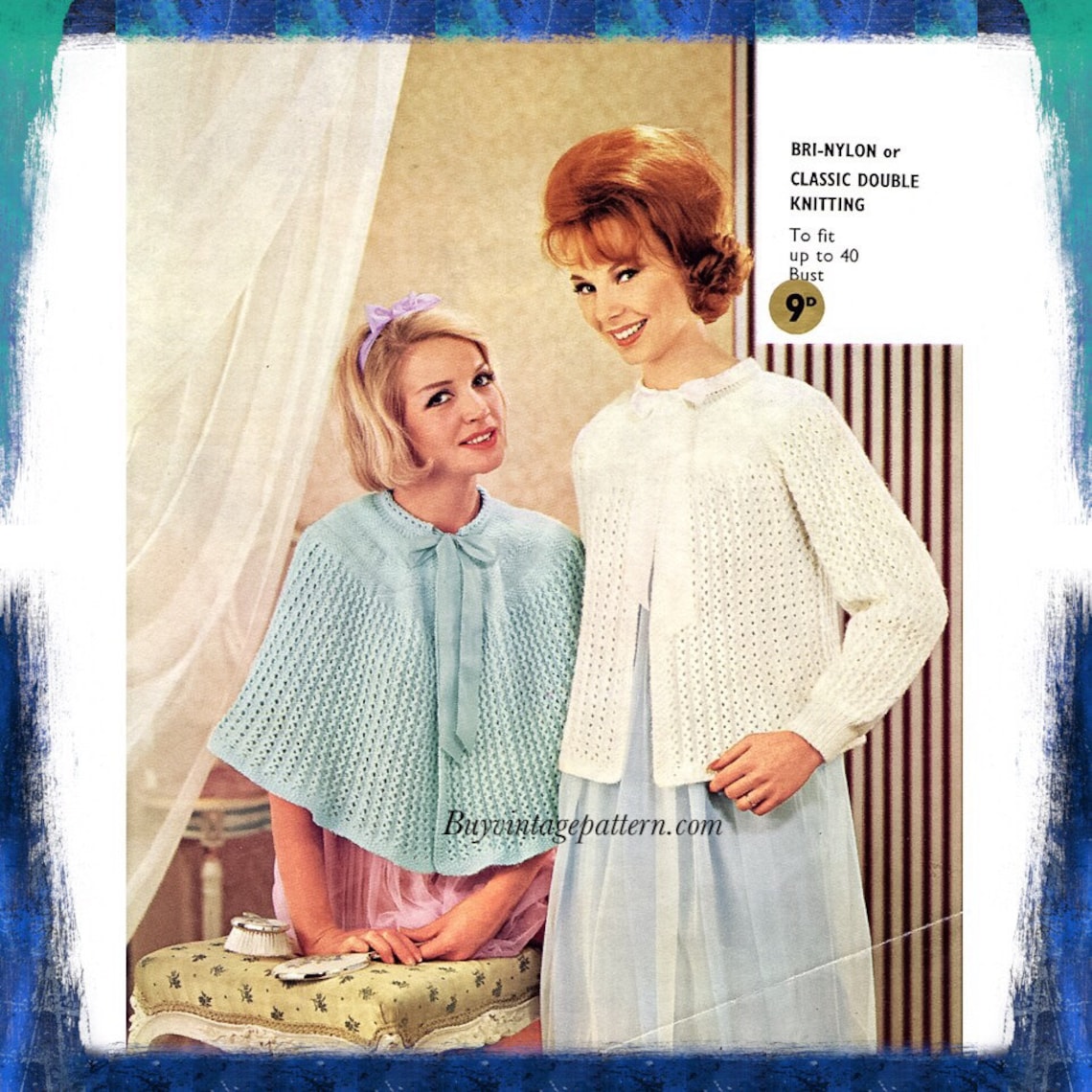 Vintage Bed Cape and Bed Jacket Knitting Patterns in PDF | Etsy