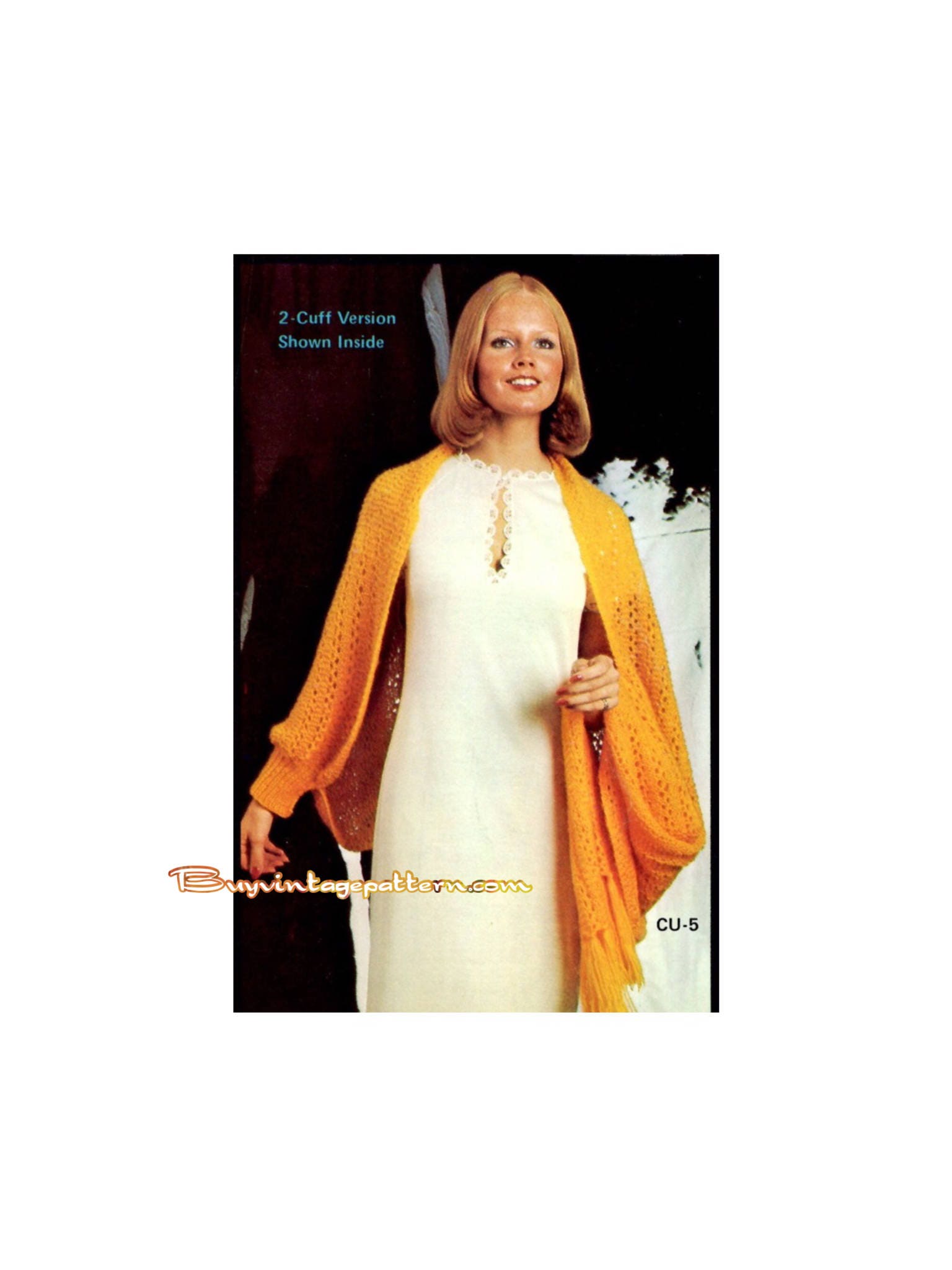 Vintage Cuff Shawl and Shrug Knitting Pattern in PDF Instant Download ...