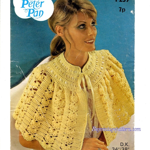 Vintage Bed Cape Crochet Pattern in PDF Instant Download - Etsy