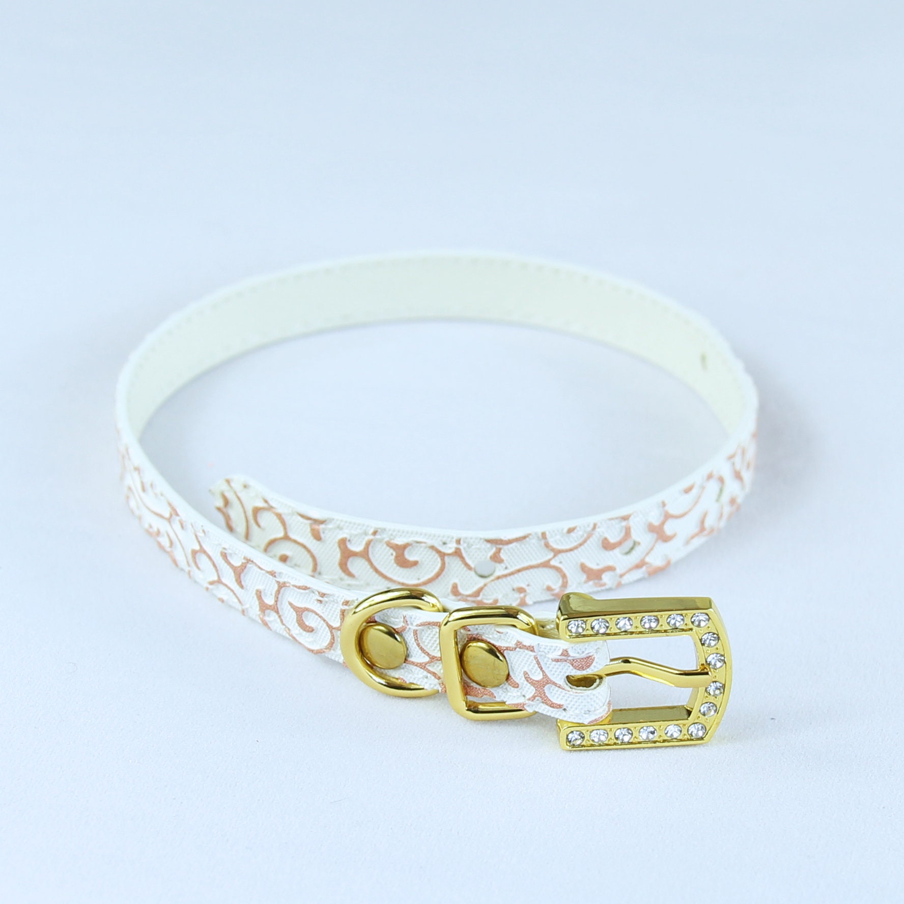 Personalised Fancy Cat Collar in White Custom Name Collar - Etsy