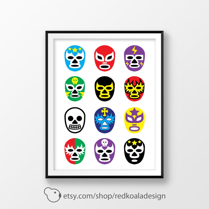 Lucha Libre Art - Etsy