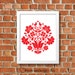 Digital Download Art, Hungarian Print, Floral Wall Decor, Folk Art ...