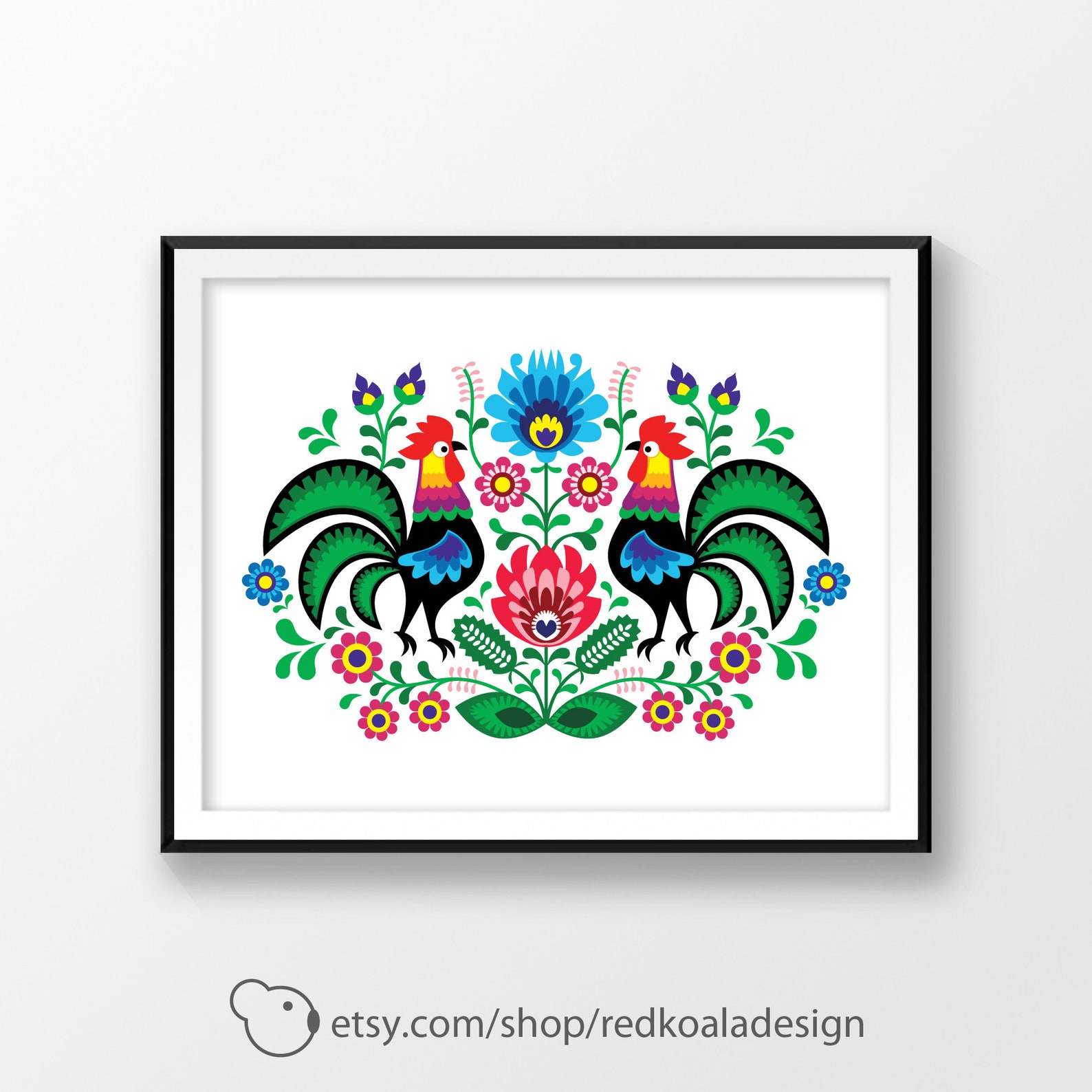 Instant Download Printable Art, Polish Folk Print, Poland Ornament ...